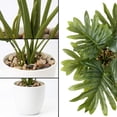 18'' Tall Artificial Monstera Plant Green Plants#04 Indoor Potted Faux ...