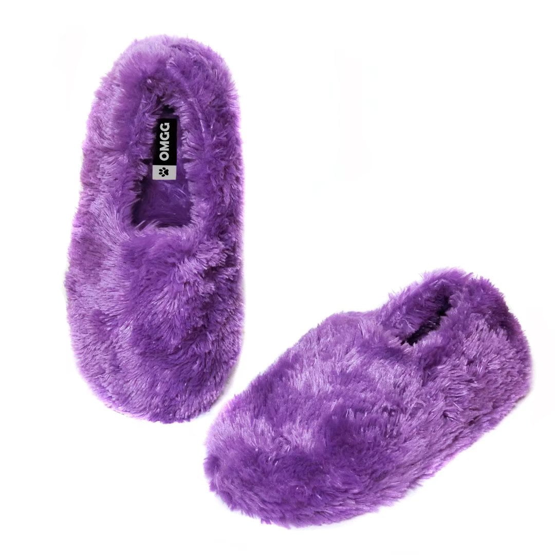 Onmygogo Fuzzy Winter Indoor Slippers for Women (5.5-6.5 B(M) US ...