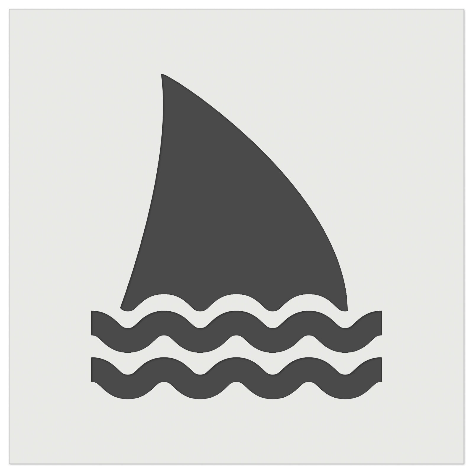 Shark Fin in Water DIY Cookie Wall Craft Stencil - 7.0 Inch - Walmart.com