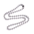10pcs Non-Tarnish 304 Stainless Steel Ball Chain Necklace with Ball ...