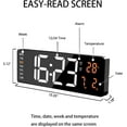 Fuliko 16-inch Large Wall Clock, Countdown Timer with Remote, Alarm ...