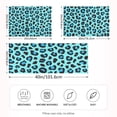 Blue Leopard Print Pattern Pillow Case King Size Silky Satin Pillow ...