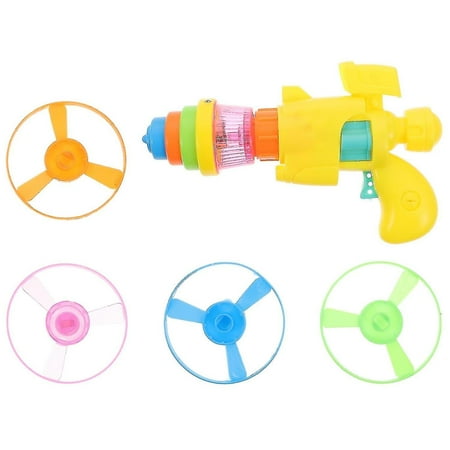 1set Flying Plate Toy Lighting Peg-top Flying Saucer Glowing Flying ...