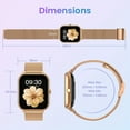 2024 New Unisex Smartwatch, Stylish Design, Stainless Steel Strap, HD ...