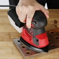 POPULO Detail Sander, 14,000 OPM Electric with 12 Sandpapers & Dust Box ...