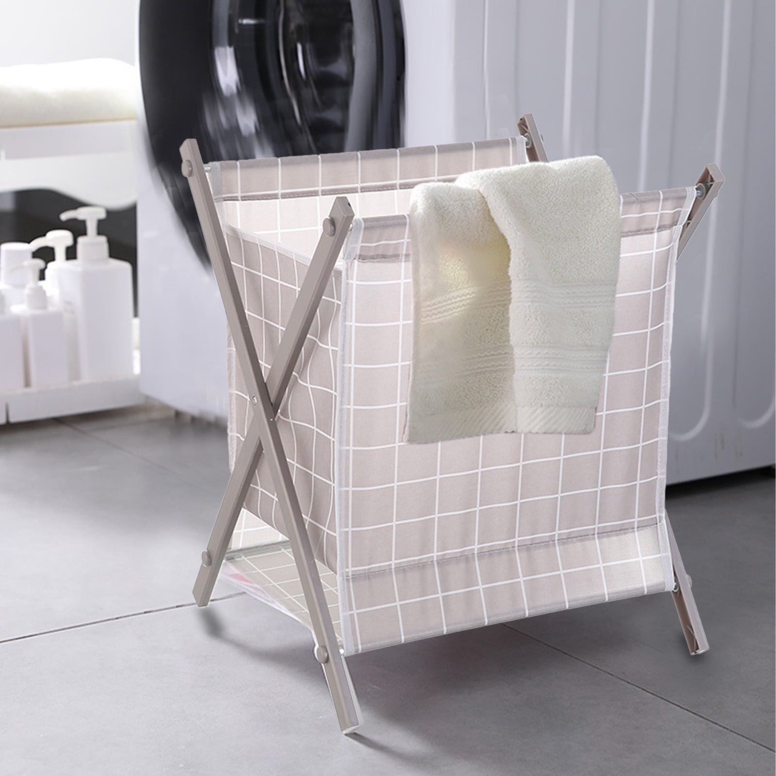SDJMa Large Laundry Basket, Freestanding Waterproof Laundry Hamper ...