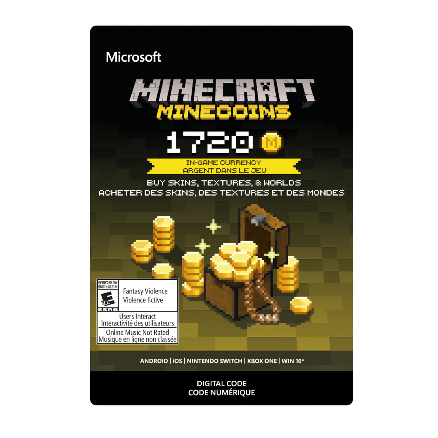 1720 Minecraft Minecoins $12.79 (Digital Code) - Walmart.ca