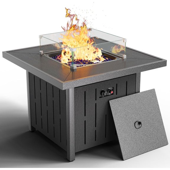 Portable Tabletop Fire Pit with 3 Combustion Charmbers,Indoor & Outdoor ...