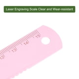 Uxcell Straight Ruler 15cm Metric Wave Edge with Small Hole Measuring ...
