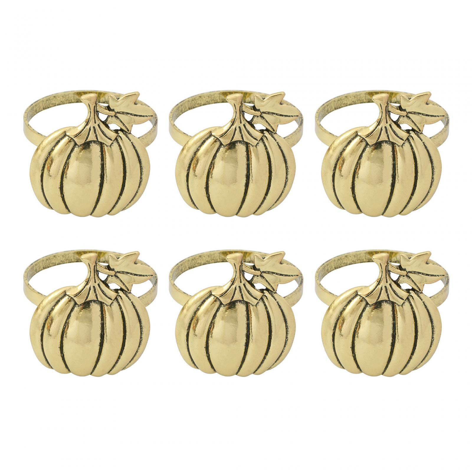 Click here for Yuksok 6 Pieces Pumpkin Napkin Rings Pumpkin Napki... prices