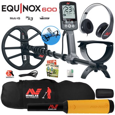 Minelab EQUINOX 800 Multi-IQ Metal Detector w/ Pro Find 20 Pinpointer, Carry Bag - Walmart.com