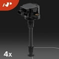 A-Premium Set of 4 Ignition Coil Pack and Iridium Spark Plugs ...