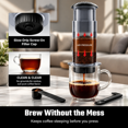 Manual Coffee Press Dual Filter Portable Maker 10 Oz - Walmart.com