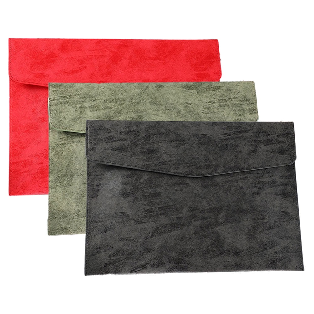 PU leather A4 folder folder envelope folder box, used for receiving ...