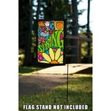 Toland Home Garden Groovy Spring Spring Flag Double Sided 12x18 Inch ...