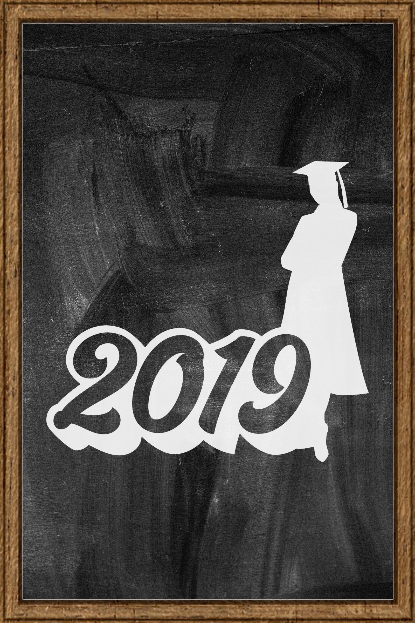 Classic class of 2019 graduate silhouette school graduation done Tin ...