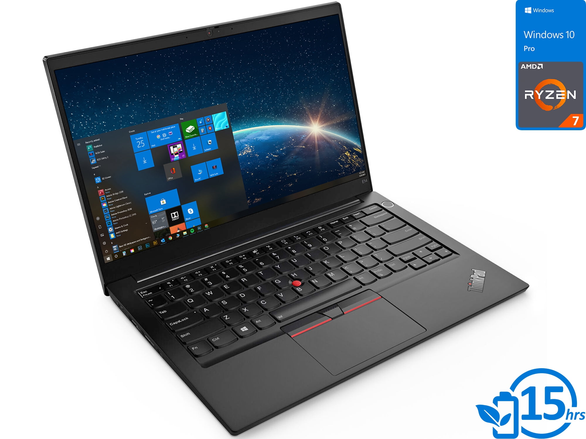 Lenovo ThinkPad E14 Gen 3 Laptop, 14" IPS FHD Display, AMD Ryzen 7 ...