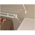 Closetmaid 2195500 Hardware, Fixed Mount Wire Shelving Pre-Loaded Wall ...
