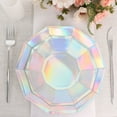 Efavormart 25 Pack | 9" Iridescent Decagonal Premium Dinner Paper ...