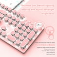 Retro Steampunk Typewriter-Style Mechanical Gaming Keyboard, 104-Key ...