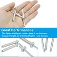 CERPXFF-100pcs 3/16 x 3/4 inch Aluminum Blind Rivets, Pop Rivets ...