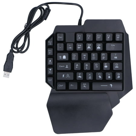 VGEBY Gaming Keyboard,Half Keyboard,Mechanical Keyboard One Handed ...
