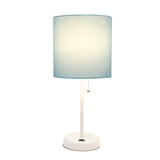 Simple Designs 19.5" White Stick Table Desk Lamp - Walmart.com