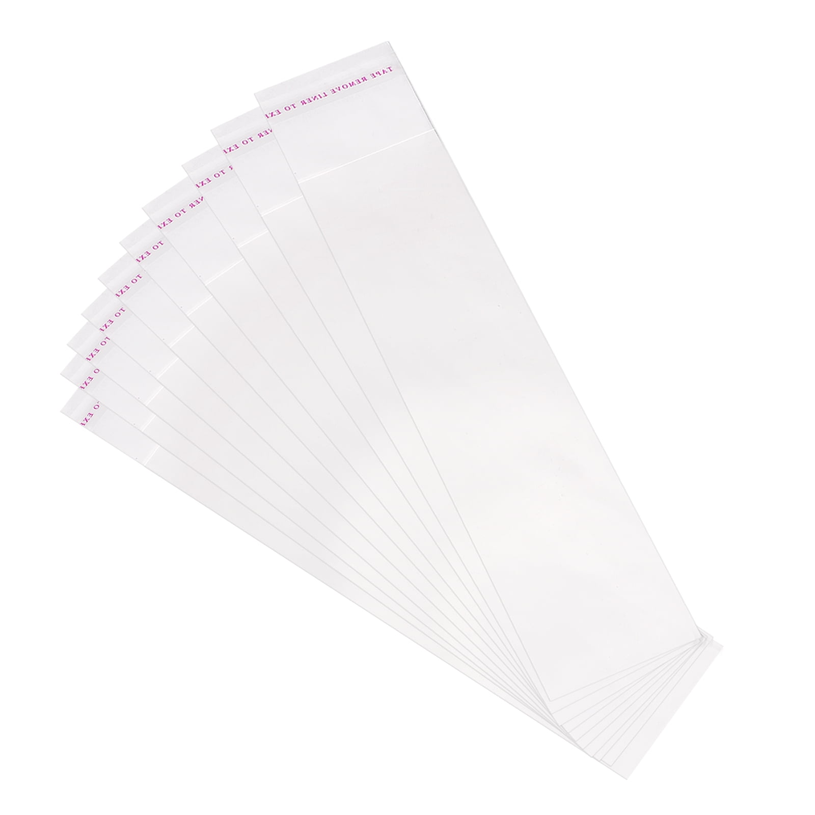 300Pack Clear Cello Bags, 2"x10" Plastic Self Sealing OPP Treat Bags ...