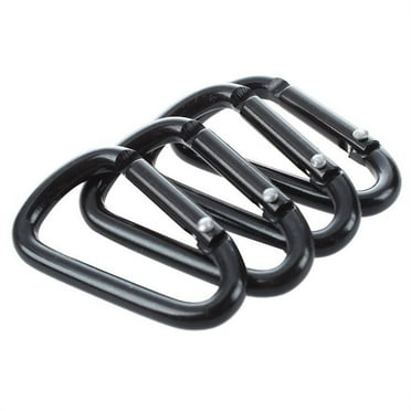 6 PCS/set Aluminum Screw lock Carabiner Clip, D-shape locking Clip ...
