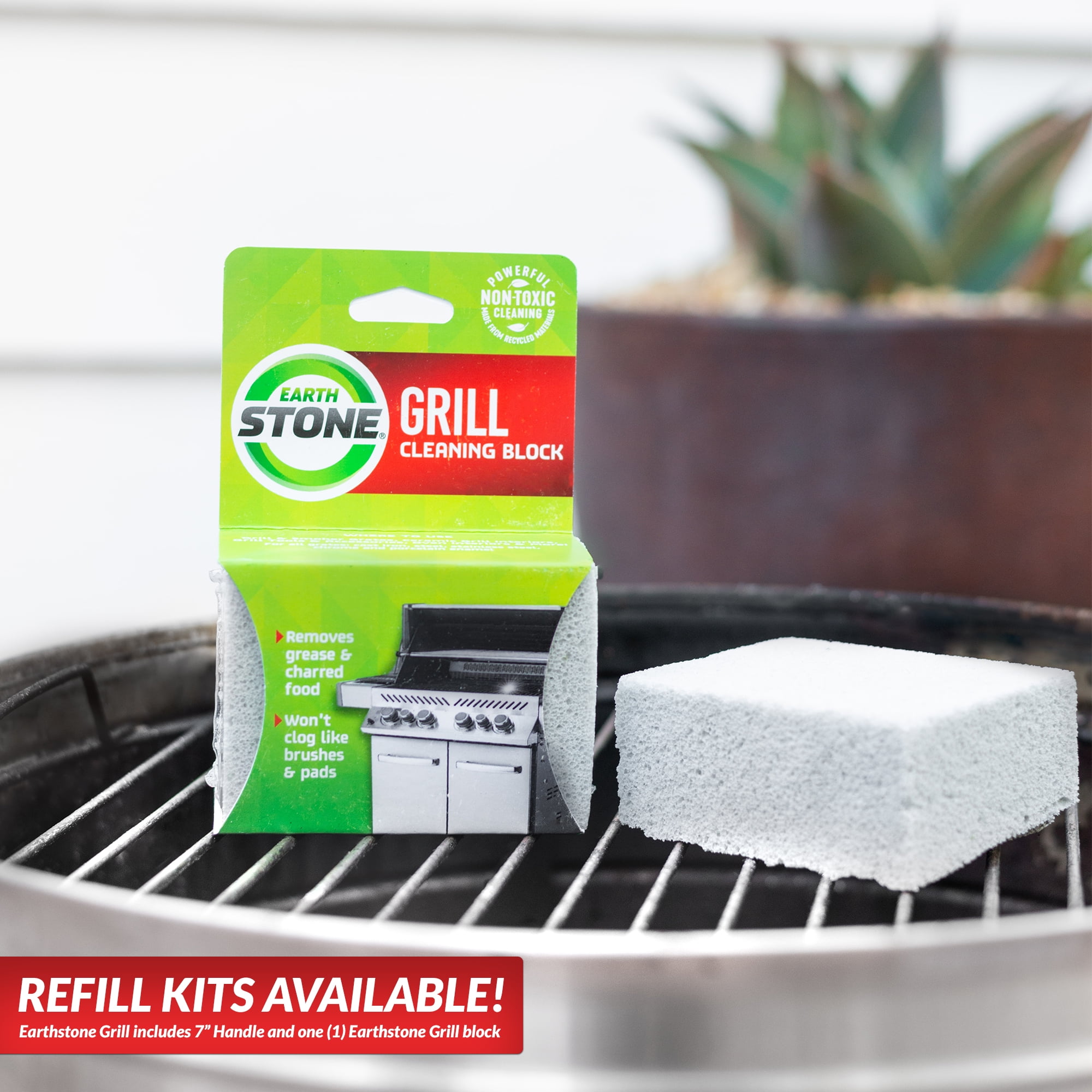 EarthStone® Grill Cleaning Block with EZ-Grip Handle – Beauty Suppliers ...