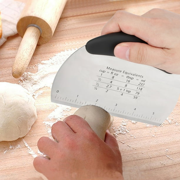 Stainless Steel Pastry Scraper Chopper Flour Pastry Cutter Pastry Scale ...