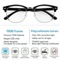 Tanlys 2 Pack Blue Light Blocking Glasses for Computer Eye Strain [Dry ...
