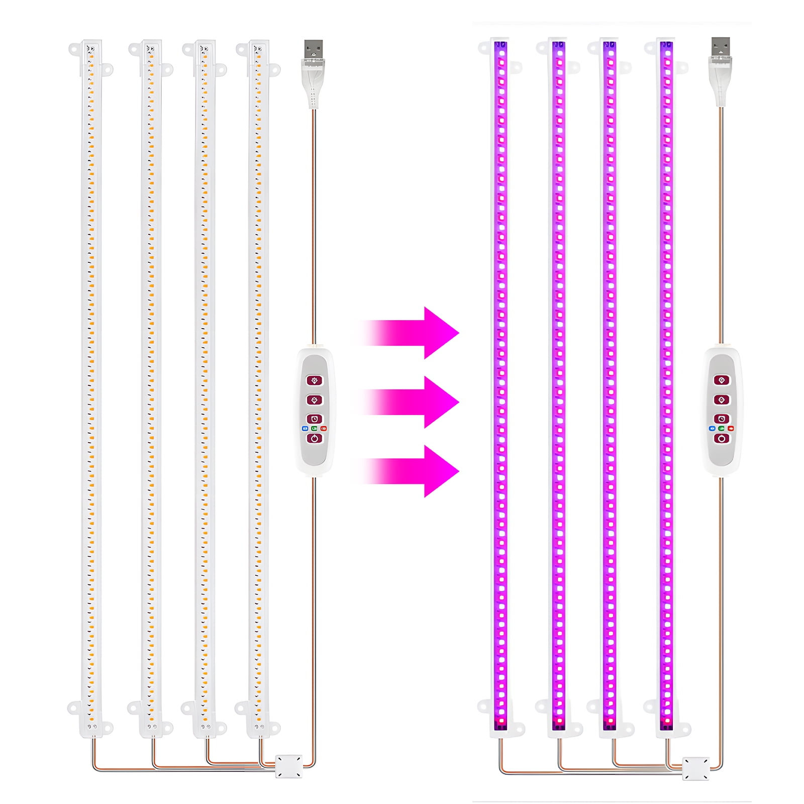 Click here for Pepisky Led Plant Grow Light Strips 8w 84+84led 22... prices