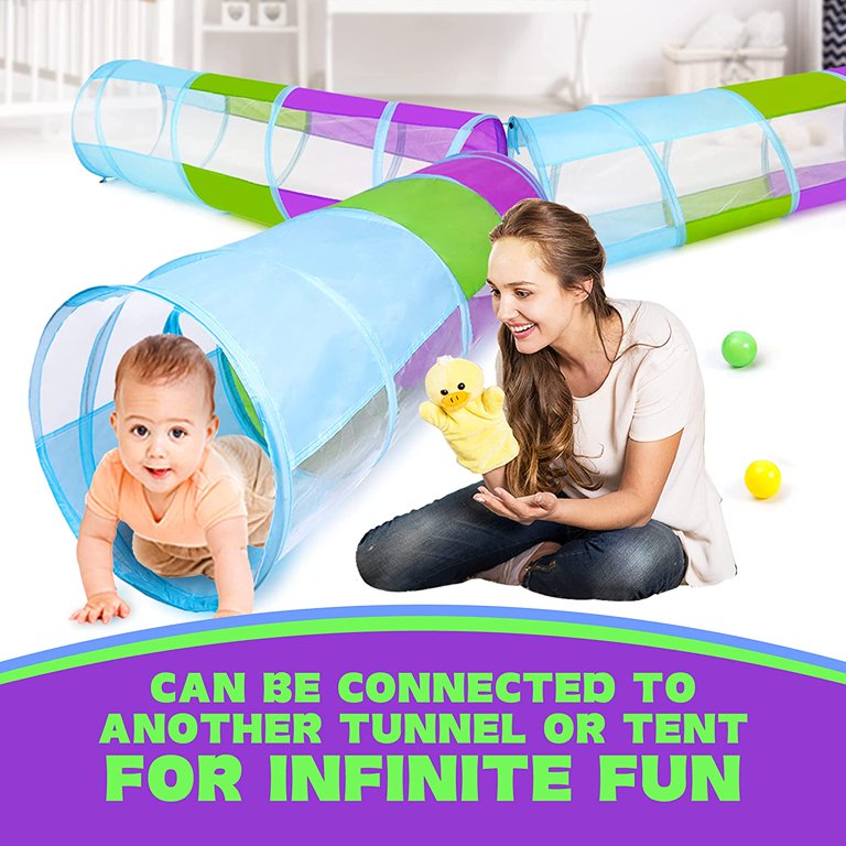 Crawling Toys Kids Play Tunnel For Toddlers Colorful Pop Up Baby Tunnel ...