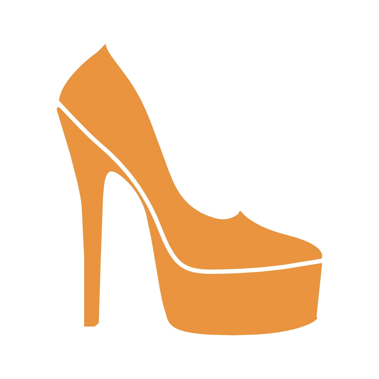 Stiletto Heel Sticker Decal Die Cut - Self Adhesive Vinyl ...
