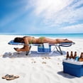 Beach Lounge Chair, Backpack Reclining Beach Chairs Lay Flat, Sun Face ...