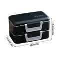 Guozer Double Layer Lunch Box 1PCS Microwave Lunch Box Large Capacity ...