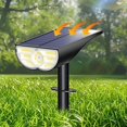 2-Pack and 6-Pack Premium Solar LED Lawn Lights - Waterproof Outdoor ...