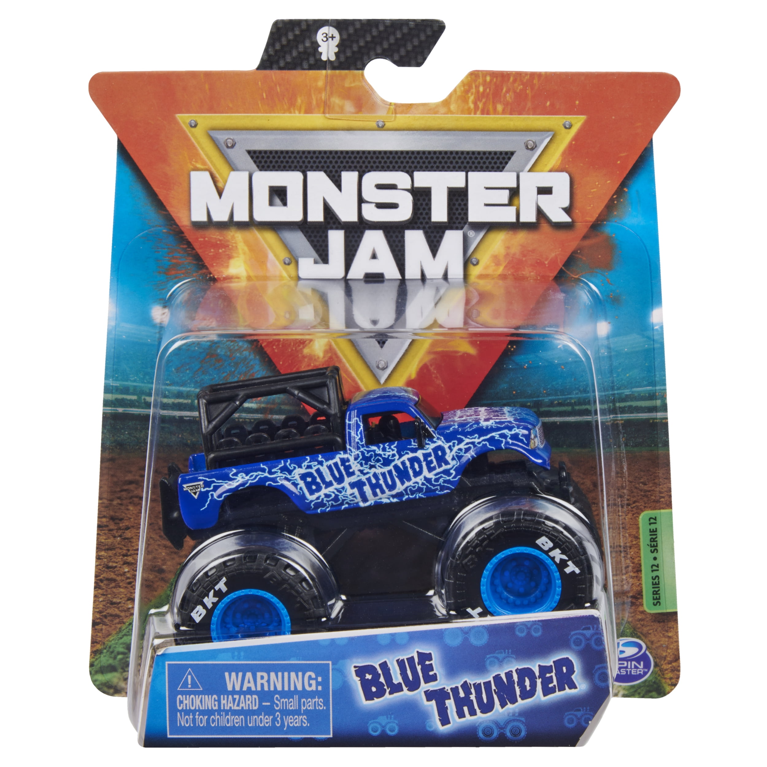 Monster Jam, Official Blue Thunder Monster Truck, Die-Cast Vehicle ...