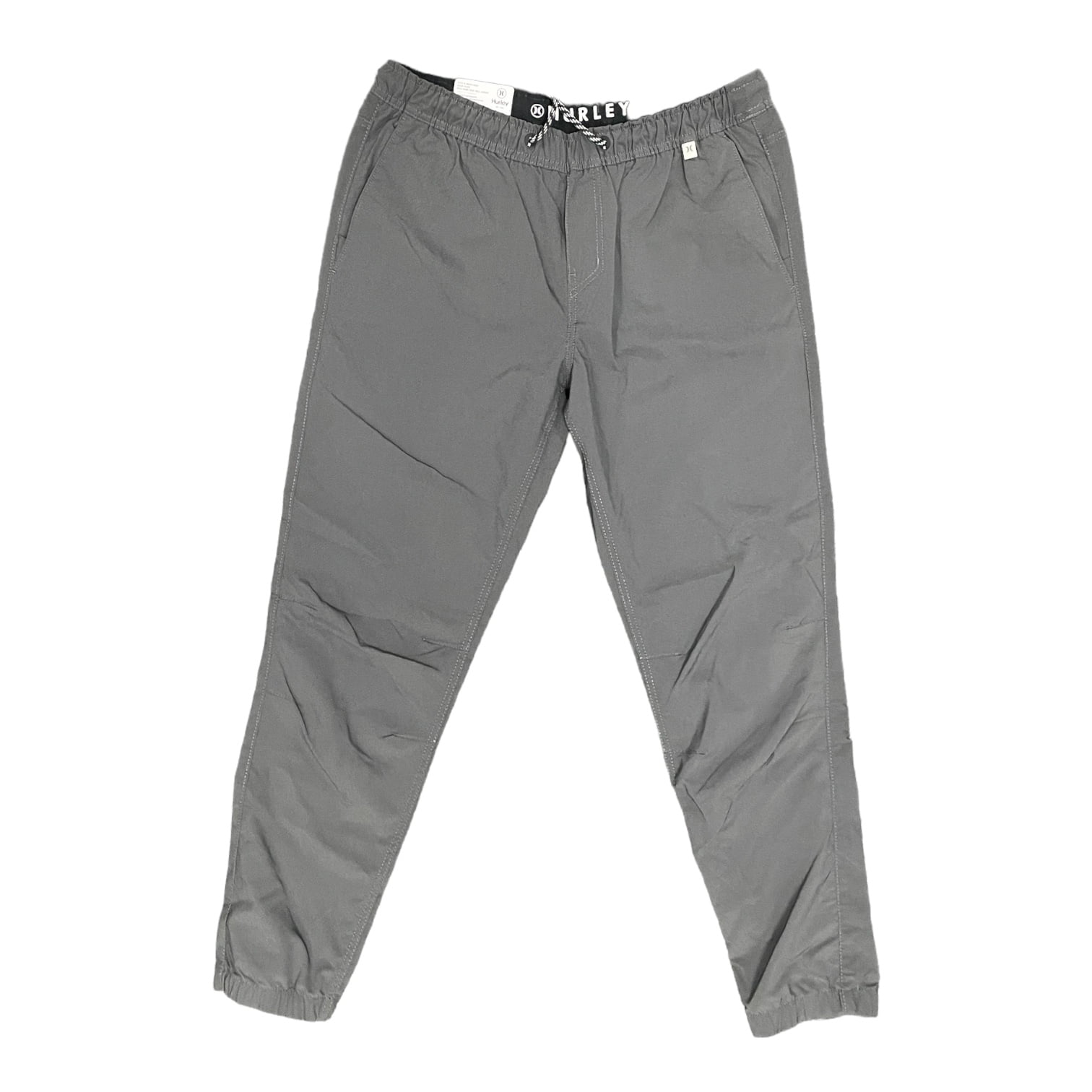 Hurley Mens Elastic Waistband Performance Stretch Tech Twill Tapered