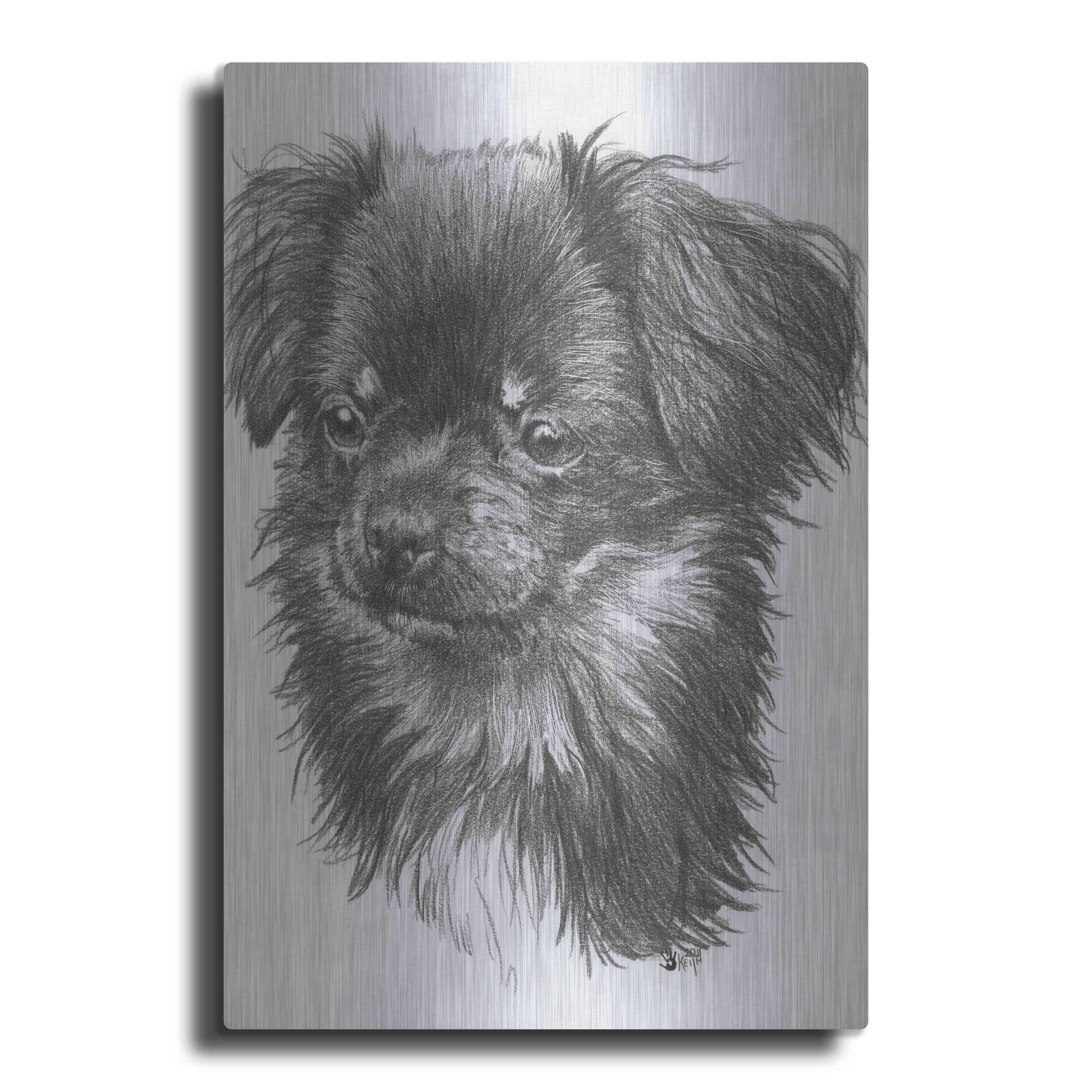 Luxe Metal Art 'Cheeks' by Barbara Keith, Metal Wall Art, 24"x36 ...
