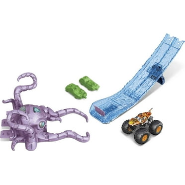 Hot Wheels Monster Trucks Arena Smashers Swamp Chomp Playset with 1 Toy ...