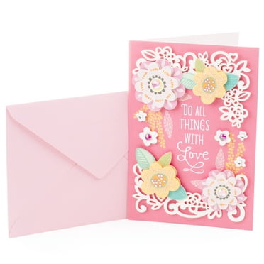 Hallmark Signature Birthday Greeting Card (Scattered Flowers) - Walmart.com