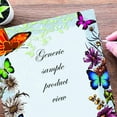 Butterflies Letterhead Laser & Inkjet Printer Paper, 100 Sheet Pack ...