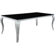 Pemberly Row Contemporary Rectangular Dining Table in Walnut - Walmart.com