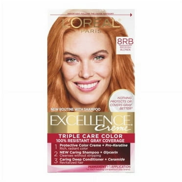 L'Oreal Healthy Look Creme Gloss Hair Color, 4BR Dark Red Brown/Cherry ...