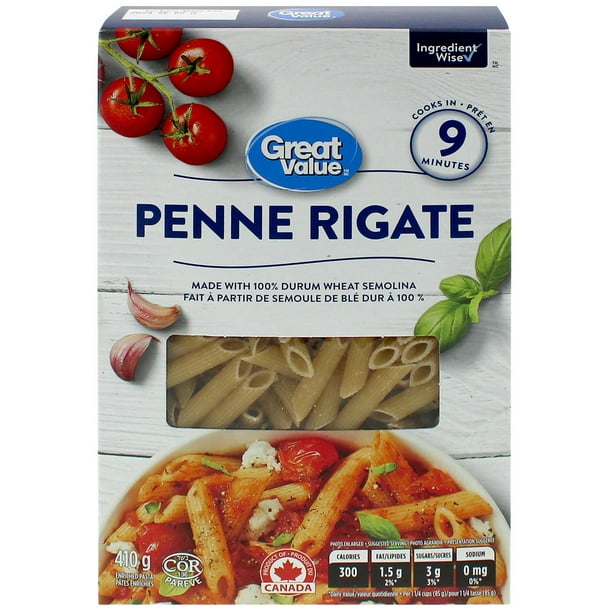 Great Value Penne Rigate - Walmart.ca