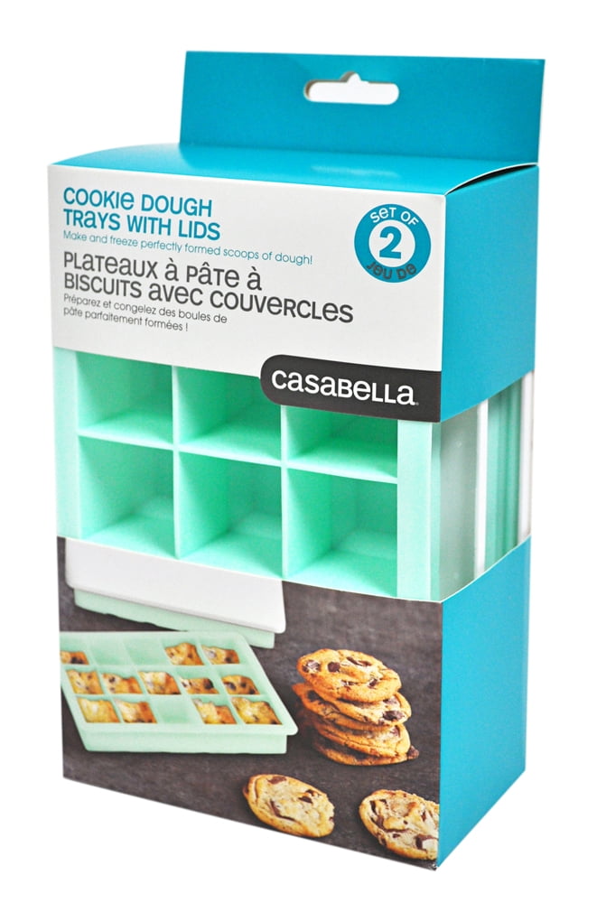 Casabella Silicone Cookie Dough Storage Tray with Lid - Set of 2 ...