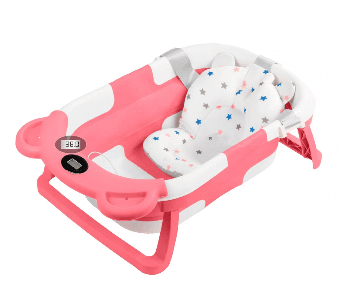 Bañera para Bebé Moderna Tina de Baño Plegable Rosa | Walmart en línea