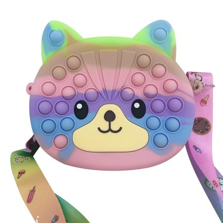 Mymisisa Kids Sensory Anti-stress Autism Push Bubble Bear Shape Wallet ...